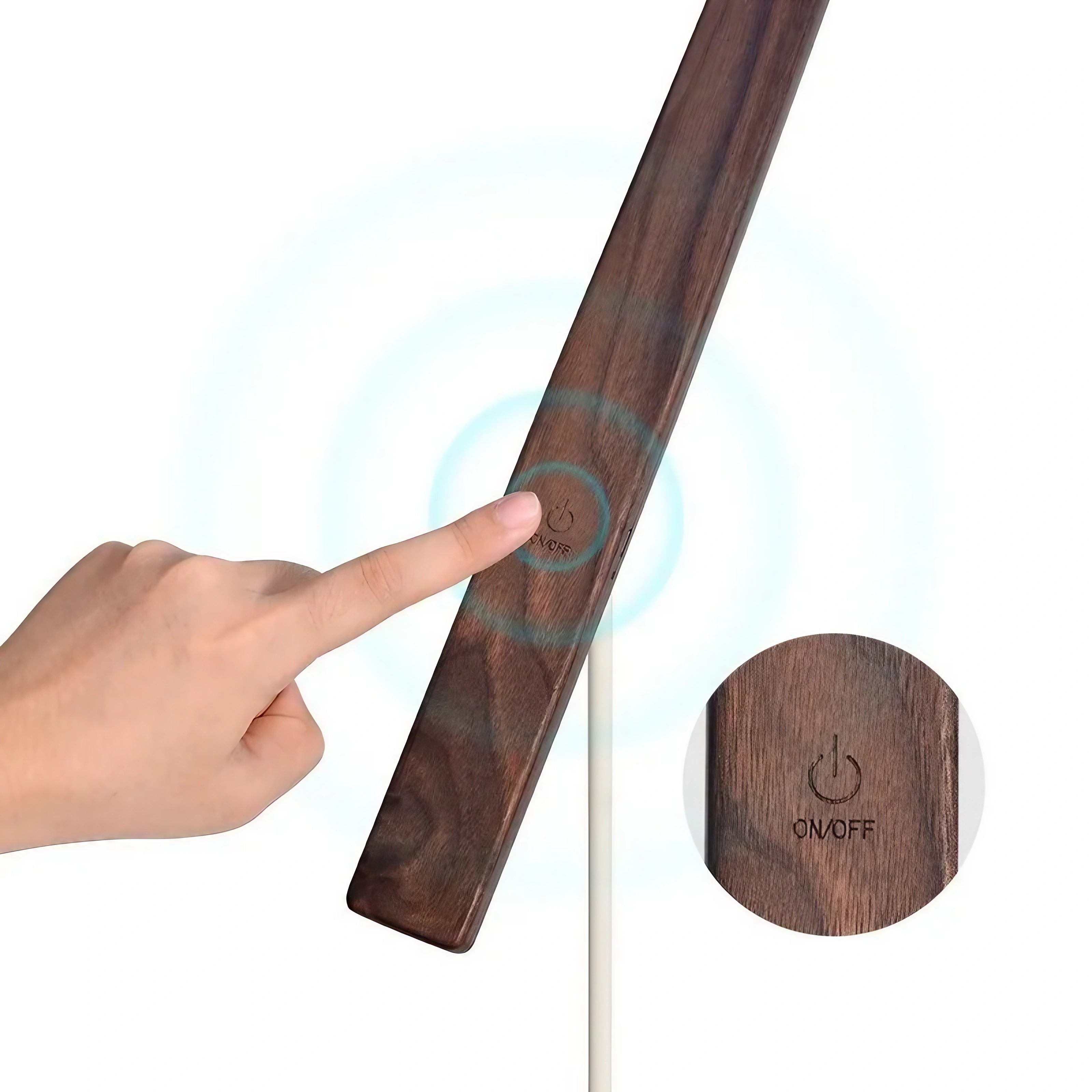 Wooden Magnetic Rotatable LED Table Lamp